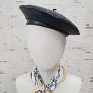 Genuine Leather Tam French Beret Many Colors Made in USA | Etsy