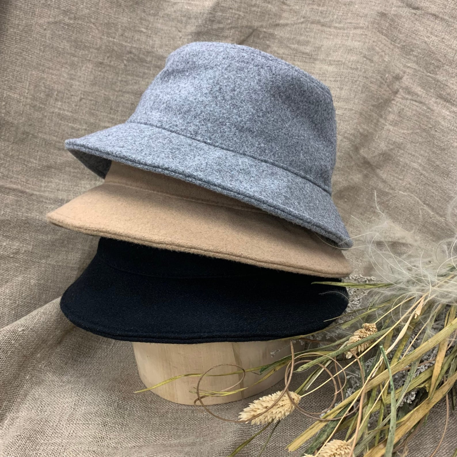 Emstate Melton Wool Bucket Hat, Unisex Warm Hat, Made in USA - Etsy