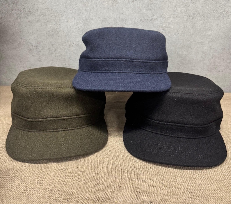 Wool Cadet Cap, Military Style, Made in USA - Etsy