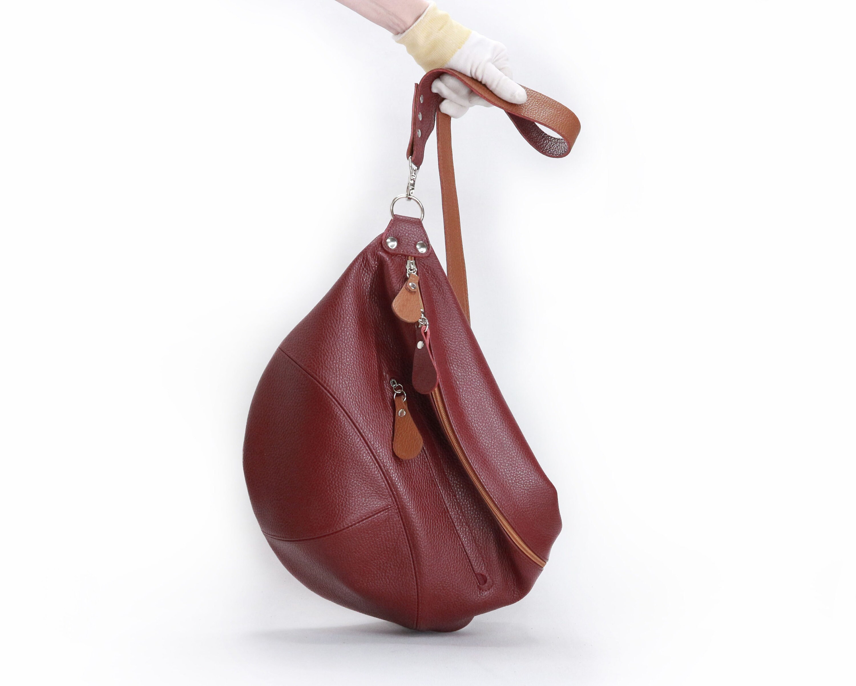 Large Leather Sling Bag, Women's Leather Purse, Soft Leather Fanny Pack ...