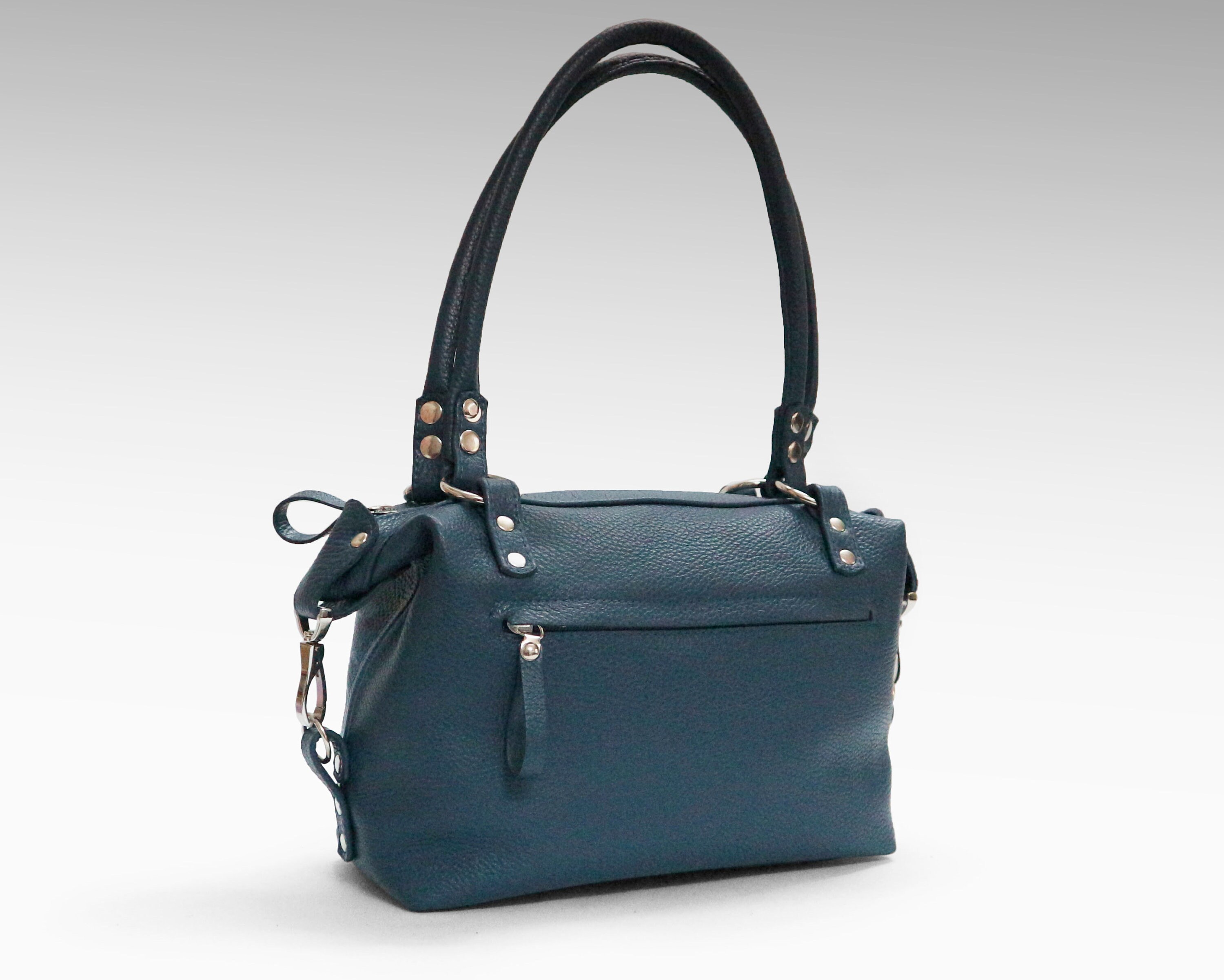 Painted leather bag top handle women handbag unique leather | Etsy