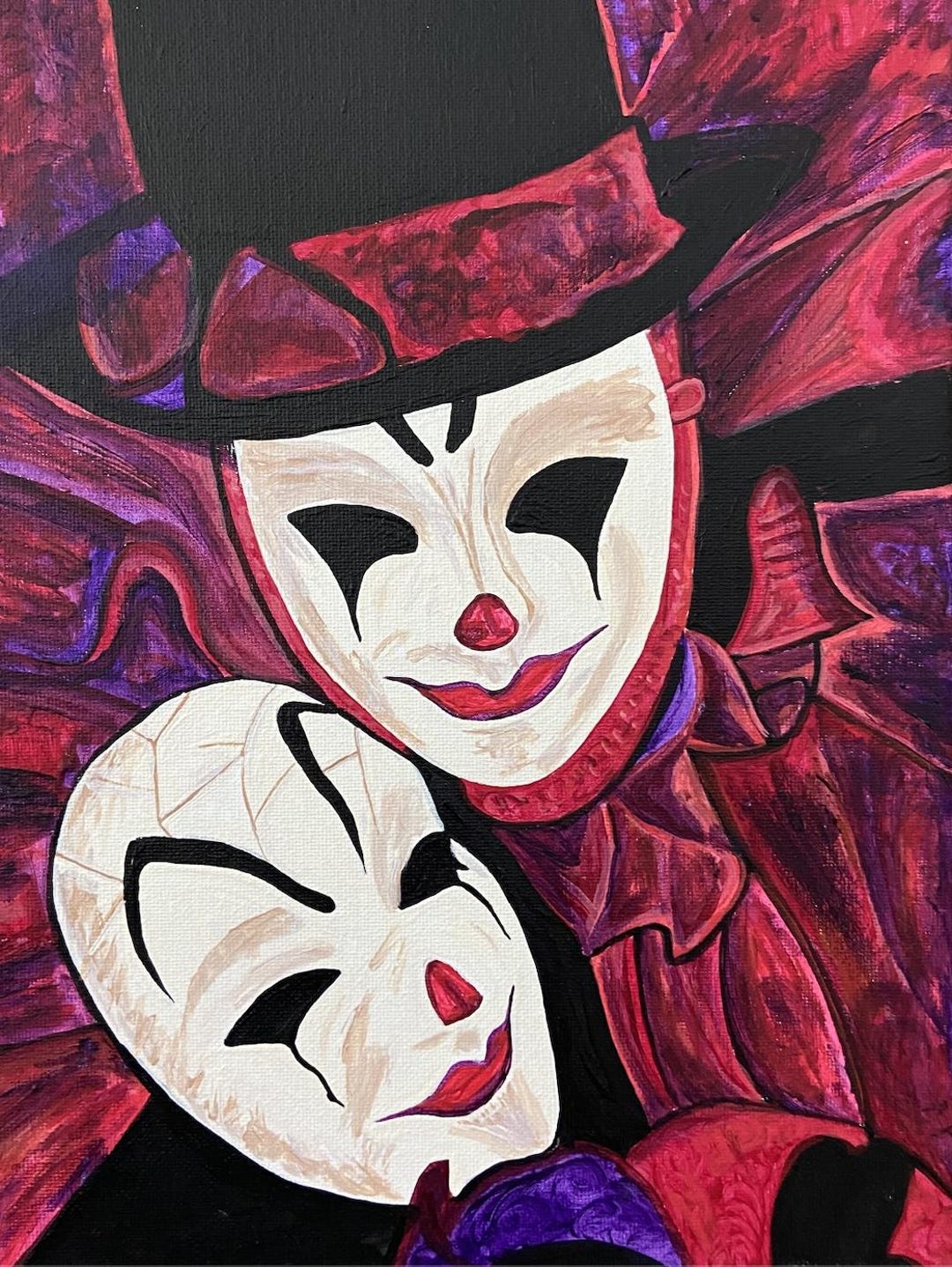 Paint, Painting, Acrylic Paint, Acrylic Painting, Art, Clowns, Clown ...