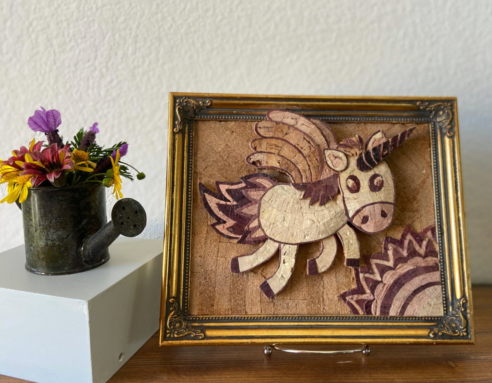 Wine Cork Art - Peggy the Unicorn - Etsy