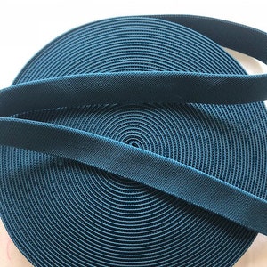 Elastic Band, Petrol Blue Elastic Waistband, Suspender Elastic, Heavy ...