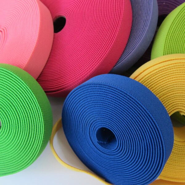 1 Inch Elastic, 25 Yards Navy and White Striped Elastic, Wholesale ...