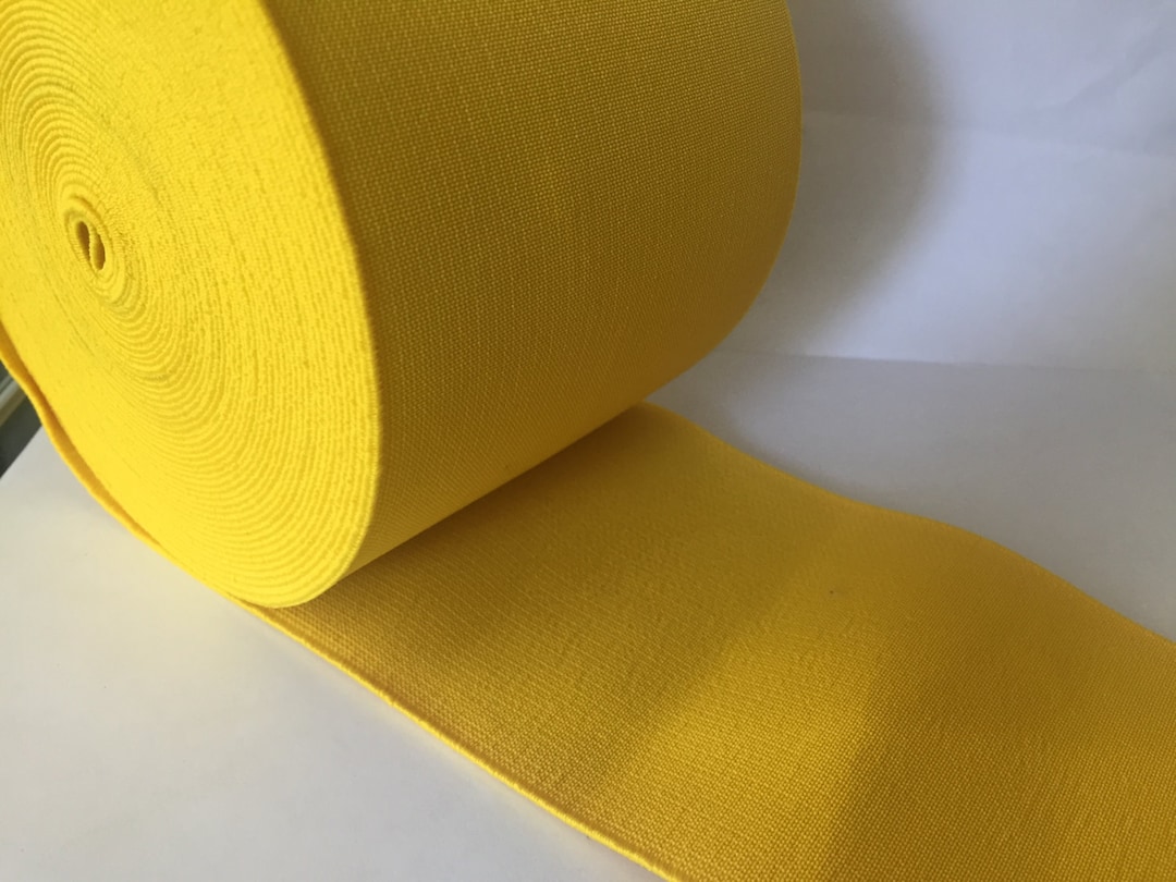 4 in - 10 Cm Wide Ultrawide Yellow Elastic - Etsy