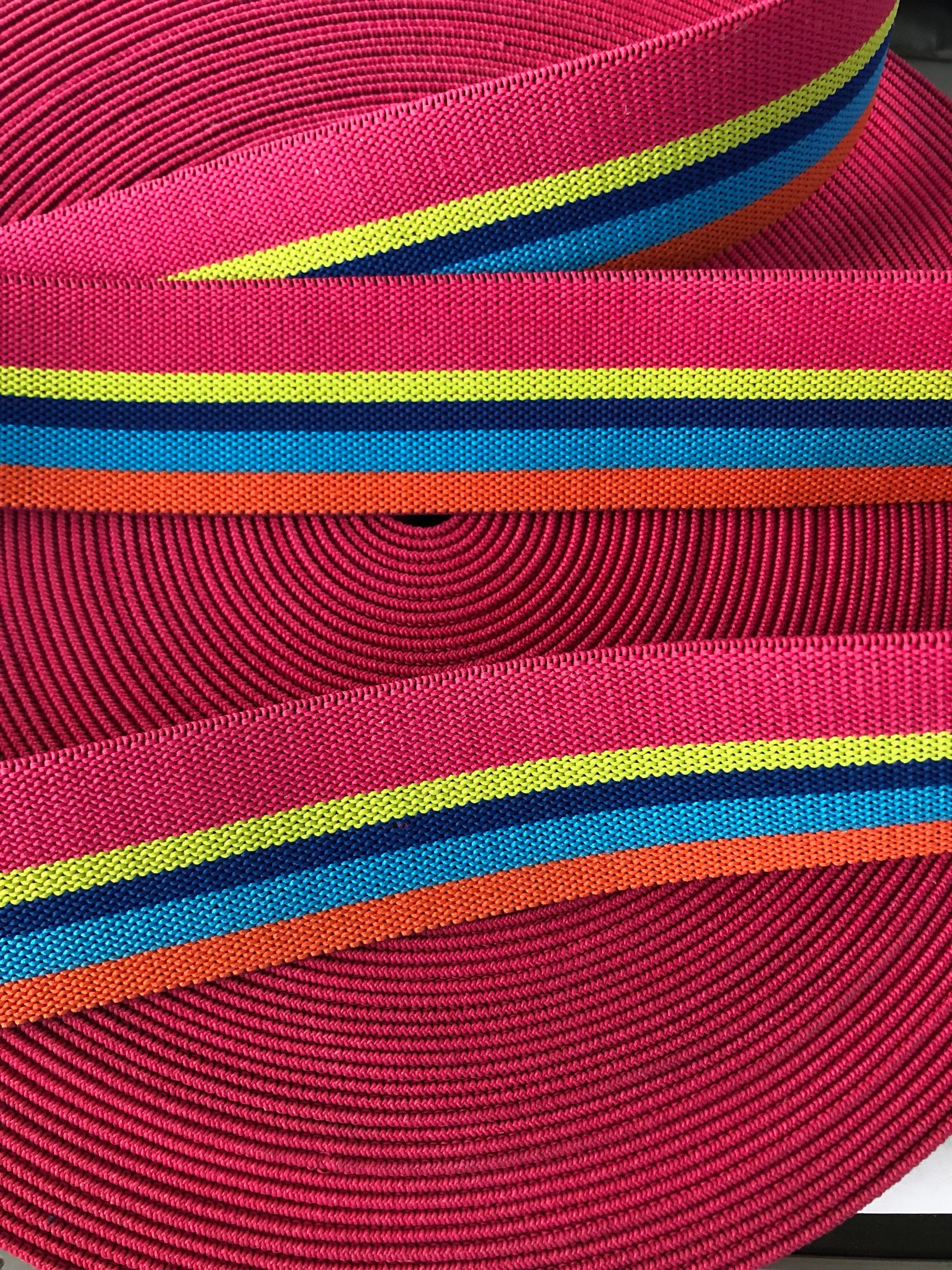 Elastic 38mm Elastic 1.5 inch striped elastic webbing | Etsy