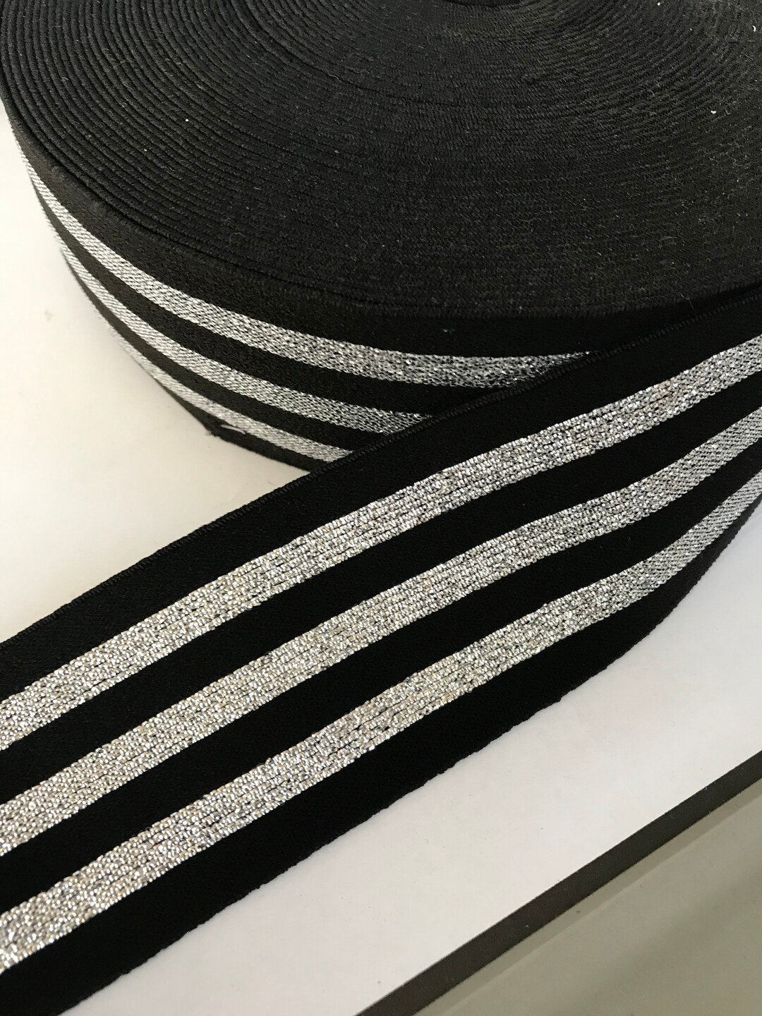 2 Inch Elastic, Shimmery Elastic, 2” Wide Shimmery Waistband 2 in ...