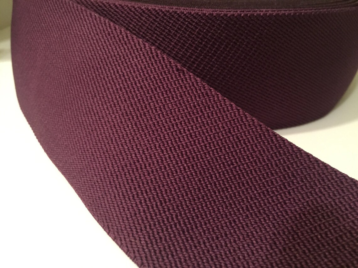 Elastic 38mm Purple elastic webbing purple elastic waistband | Etsy