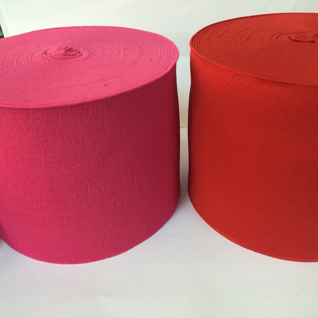 4 Inch Wide Ultrawide Red Elastic, Ultrawide Pink Elastic, Ultrawide ...