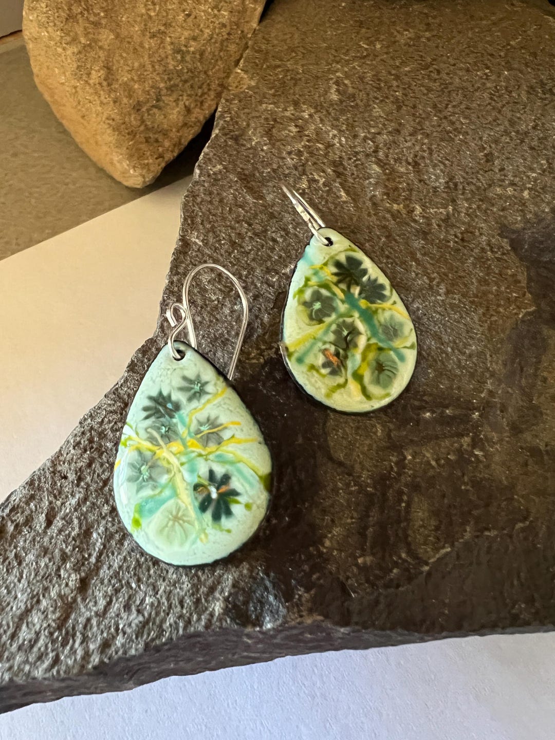 After the Harvest, Dark Fall Flowers on Waning Green Backdrop, Handmade ...