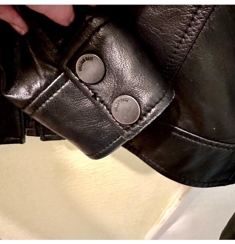 Vintage Black Leather Motorcycle Jacket Moto Racer Fringe Coat Xs ...