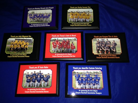 Sublimated Team Plaque Custom Sublimated Plaques Aluminum With Logo