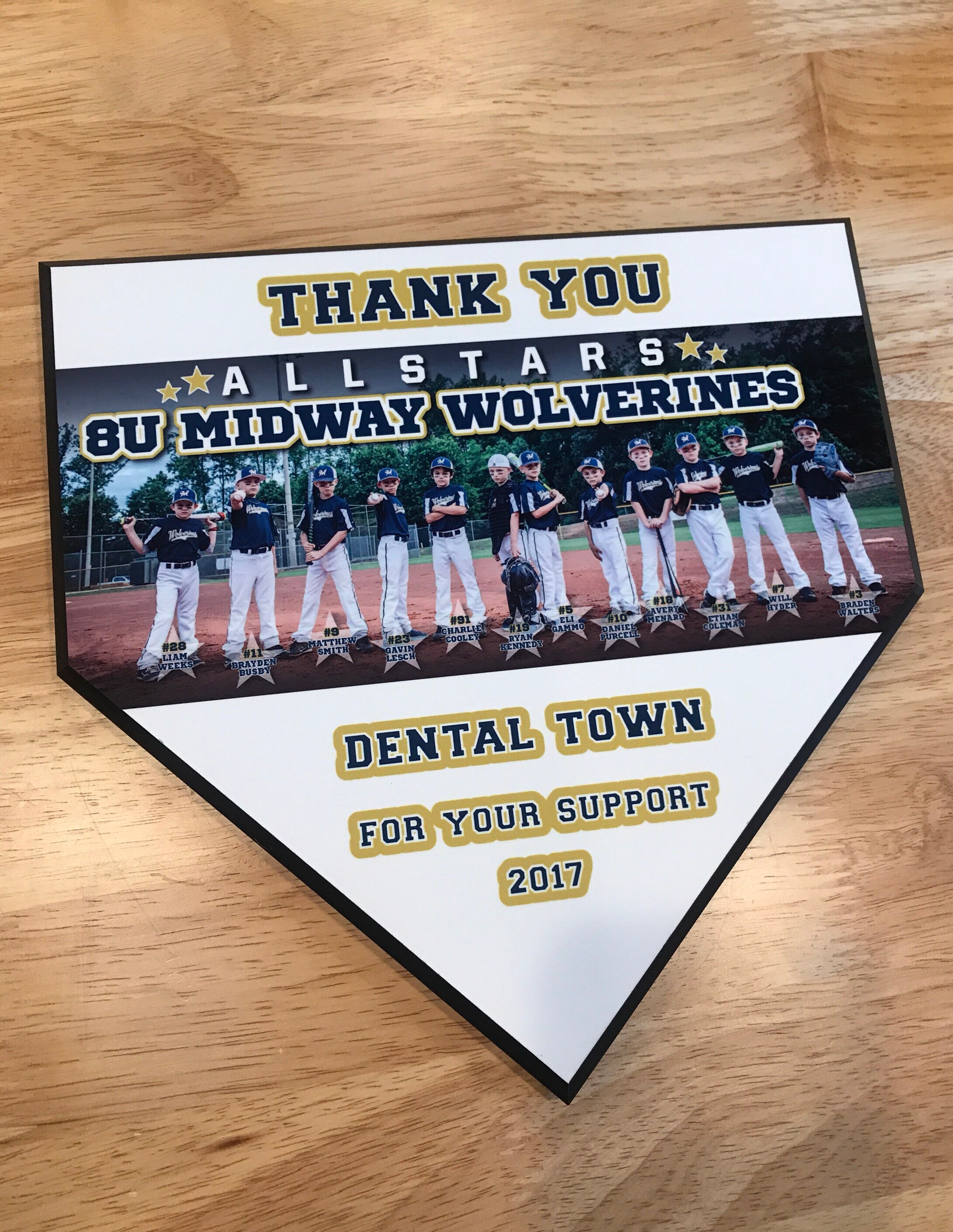 Team Home Plate Plaque - Etsy
