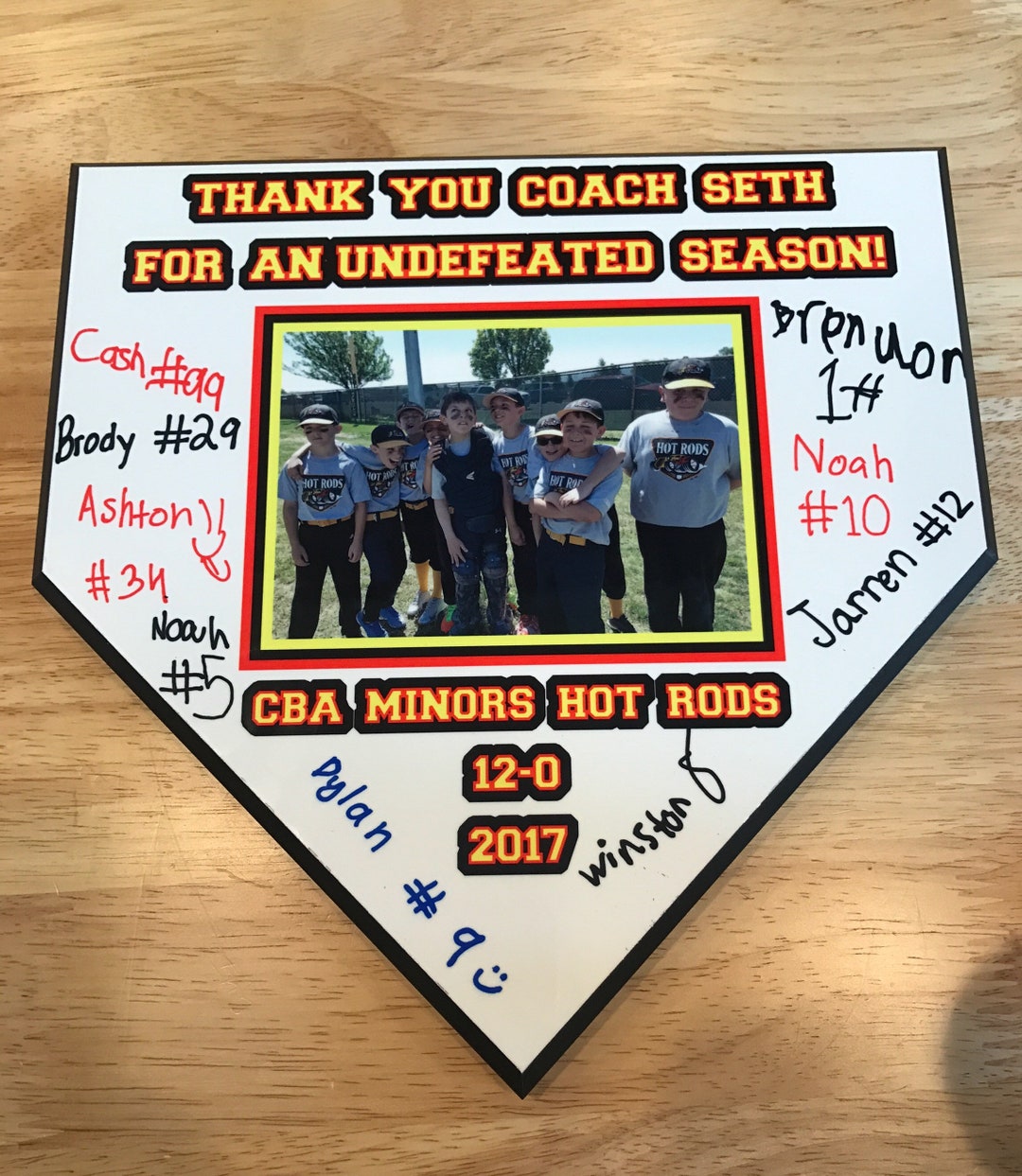 Team Home Plate Plaque - Etsy