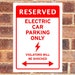 EV Charger Blue Traffic Cone Sticker Charge Point Electric - Etsy