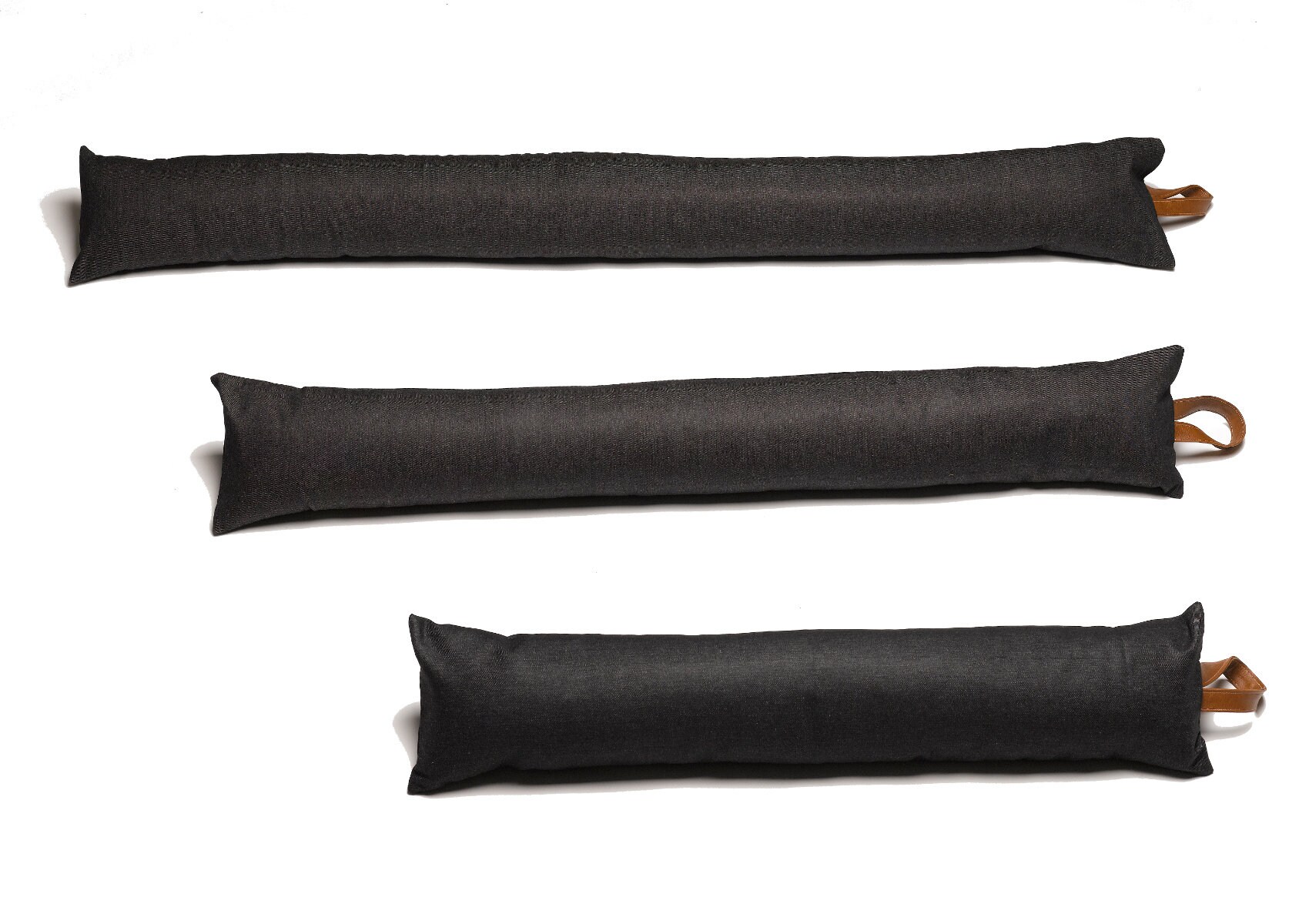 Denim Draught Excluder Draft Stopper with Leatherette Handle | Etsy