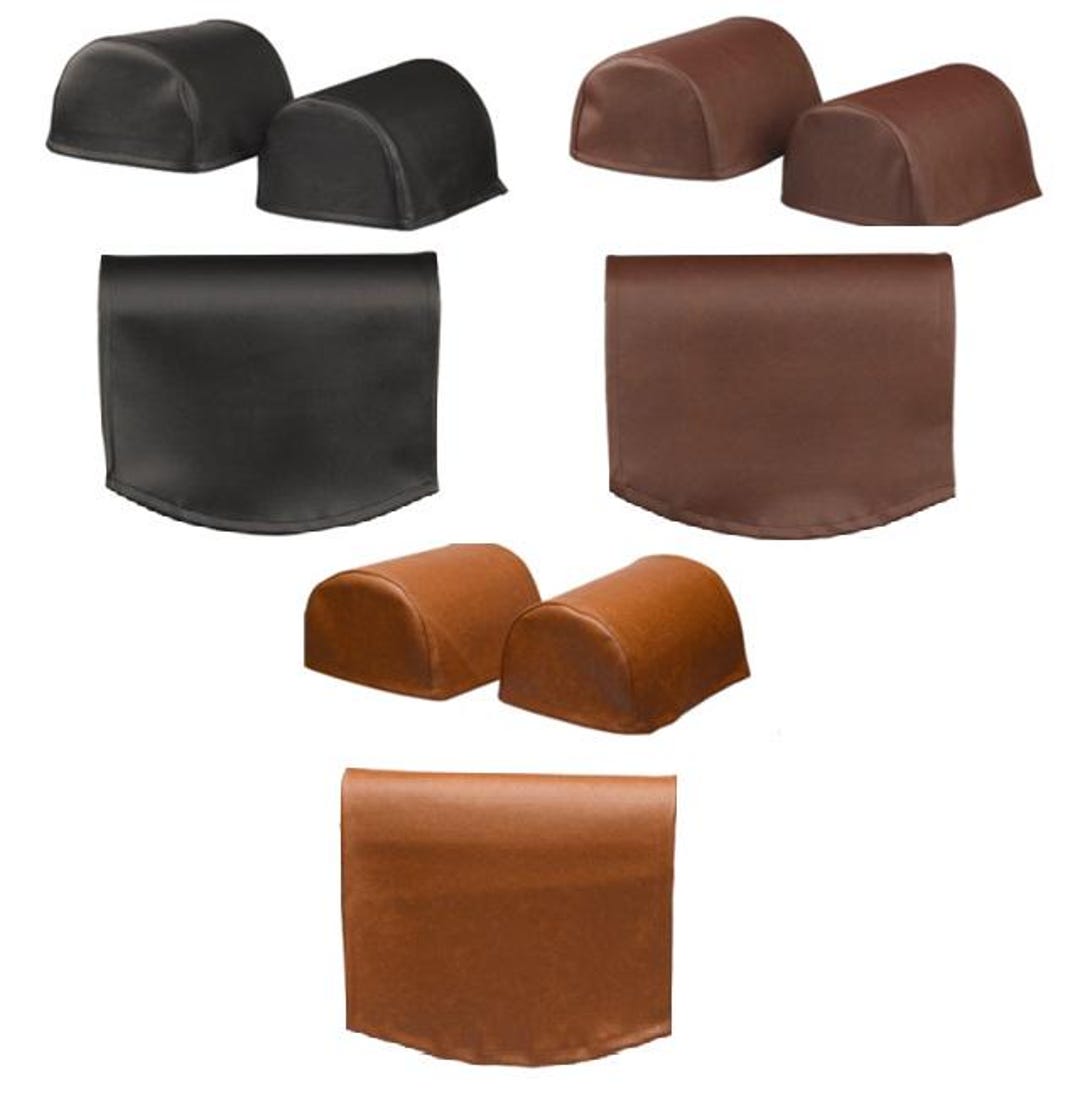 Leatherette Faux Leather Antimacassar Furniture Sofa Cover Protector Armcaps or Chairbacks ...