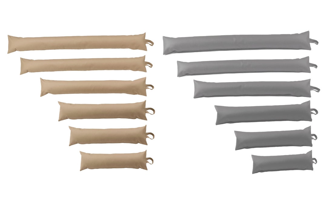 Faux Leather Draught Excluder With Handle (6 Sizes - 2ft, 2ft 6", 3ft ...