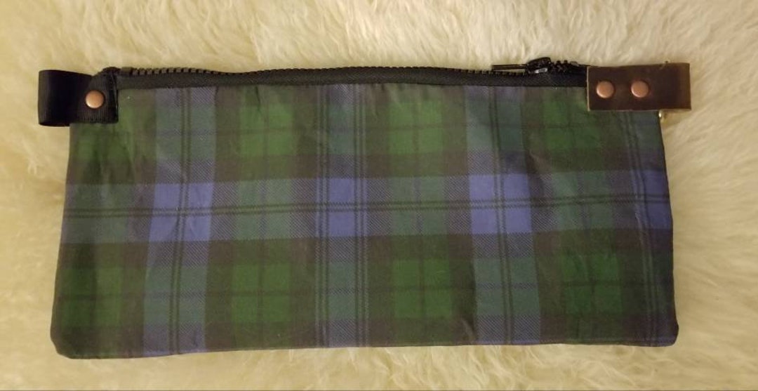 RFID / RF Blocking Zipper Pouch. Black Watch Tartan. - Etsy