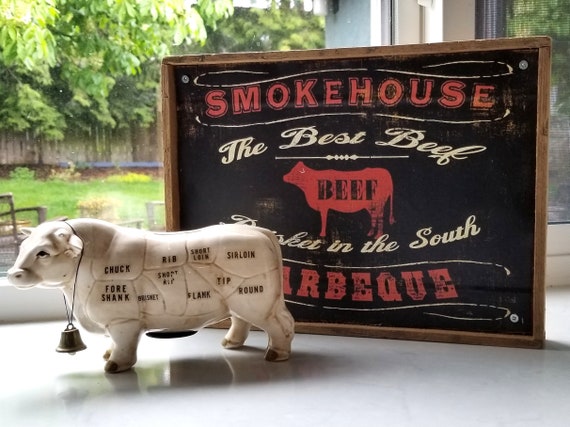Smokehouse BBQ Rustic Sign Wall Art Home Decor Kitchen - Etsy