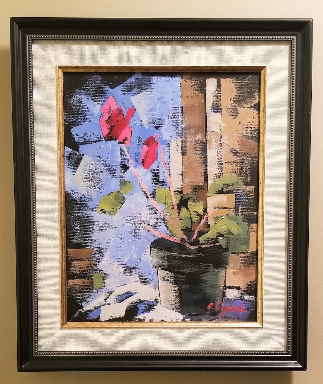 Cyclamen - Original Oil Painting by Alireza Sepahi - Floral Painting ...