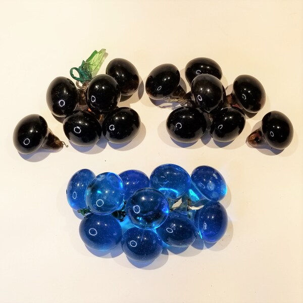 Blown Glass Grapes - Etsy