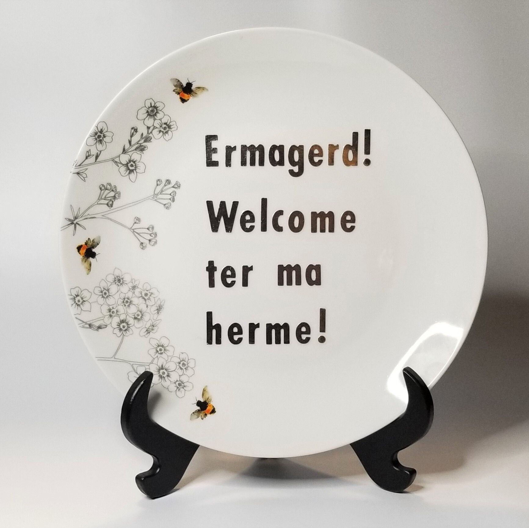 Ermagerd! - Retro Repurposed Plate - Zerofucks Plate Collection ...