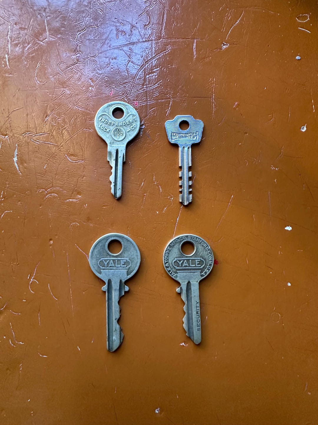 Set of (4) Vintage Security Keys for Old Locks ~ Architectural Salvage ...