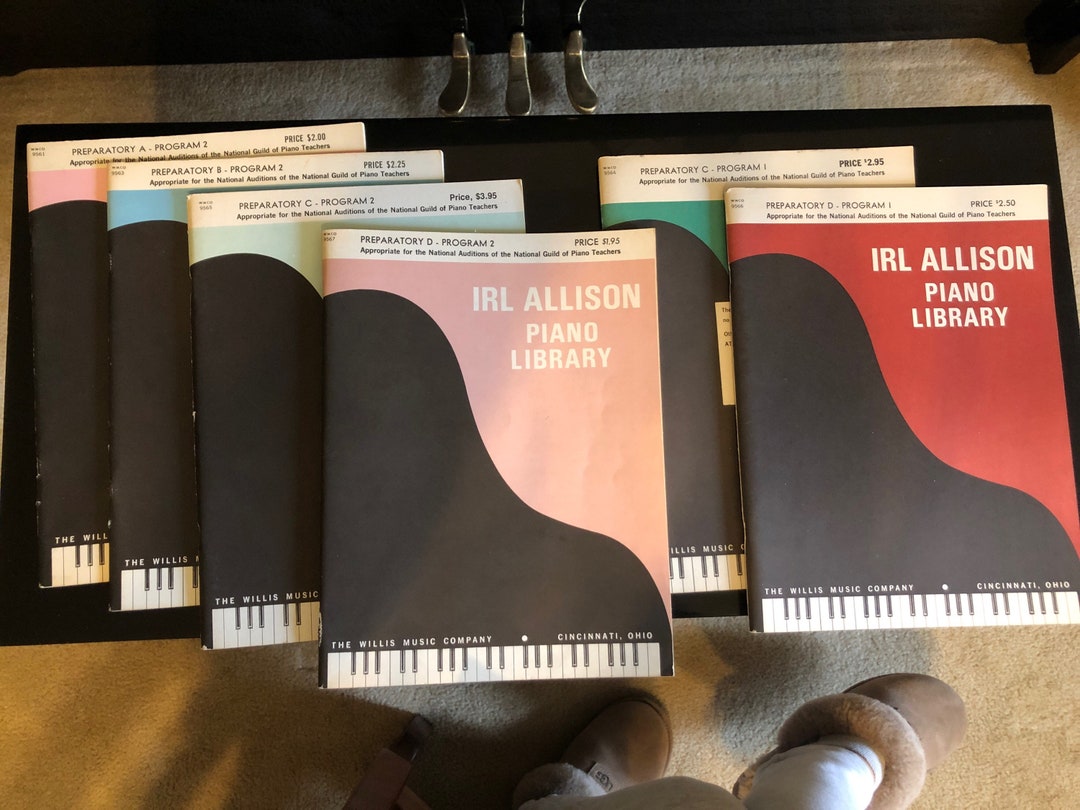 Piano Lesson Books IRL Allison Piano Music Lessons Preparatory Music ...