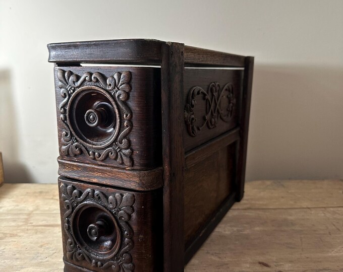 Antique Sewing Machine Drawers ~ Boxes ~ Unique Boxes ~ Decor Stacked ...