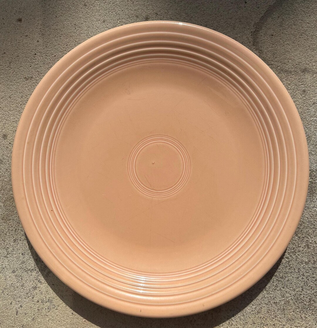 Vintage Fiesta Pottery 12 Chop Plate Cake Plate Fiestaware Replacement ...