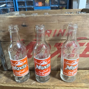 Antique MOXIE Original Soda Bottles ~ 1884 Enjoy a Lift the Healthful Way the Moxie Company - Etsy