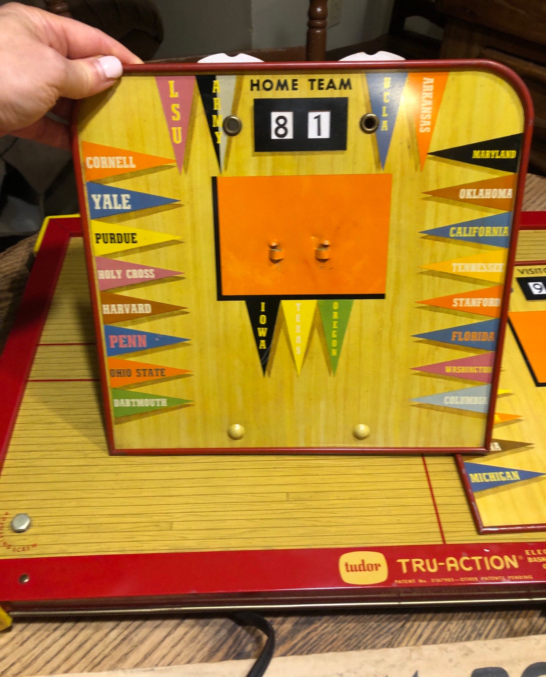 VINTAGE Basketball Game Electric Tabletop BASKETBALL Game - Etsy