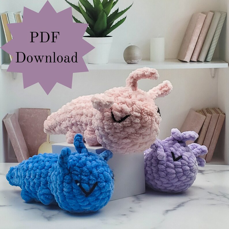 PDF PATTERN ONLY Crochet Axolotl Amigurumi Pattern- Customizable ...