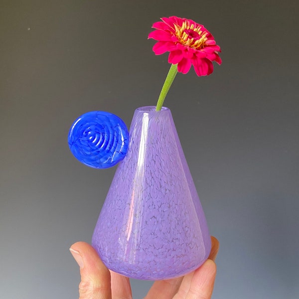Cone Shaped Glass Vase - Etsy
