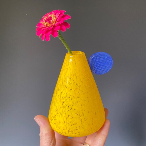 Glass Cone Shaped Vase - Etsy