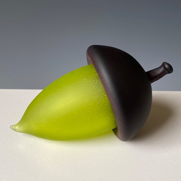 Glass Acorn - Etsy