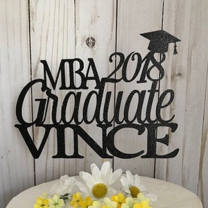 Graduation Cake Topper, Personalized Graduation Cake Topper, High ...
