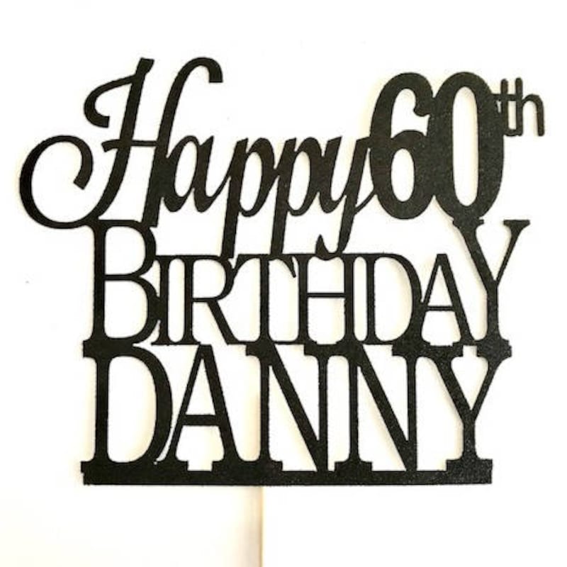 60th Birthday Topper - Etsy