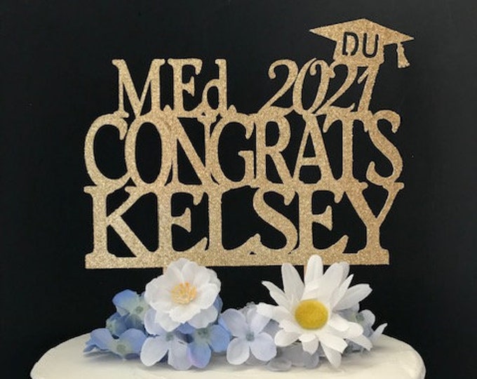 Graduation Cake Topper Personalized Graduation Cake Topper | Etsy
