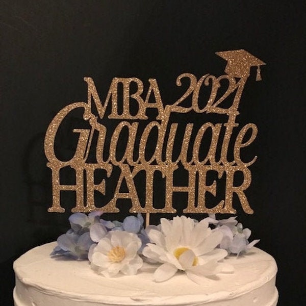Mba Graduate Cake Topper - Etsy