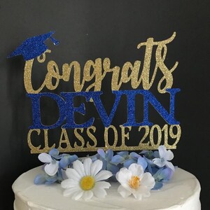 Graduation Cake Topper Any Name Personalized Graduation Cake - Etsy