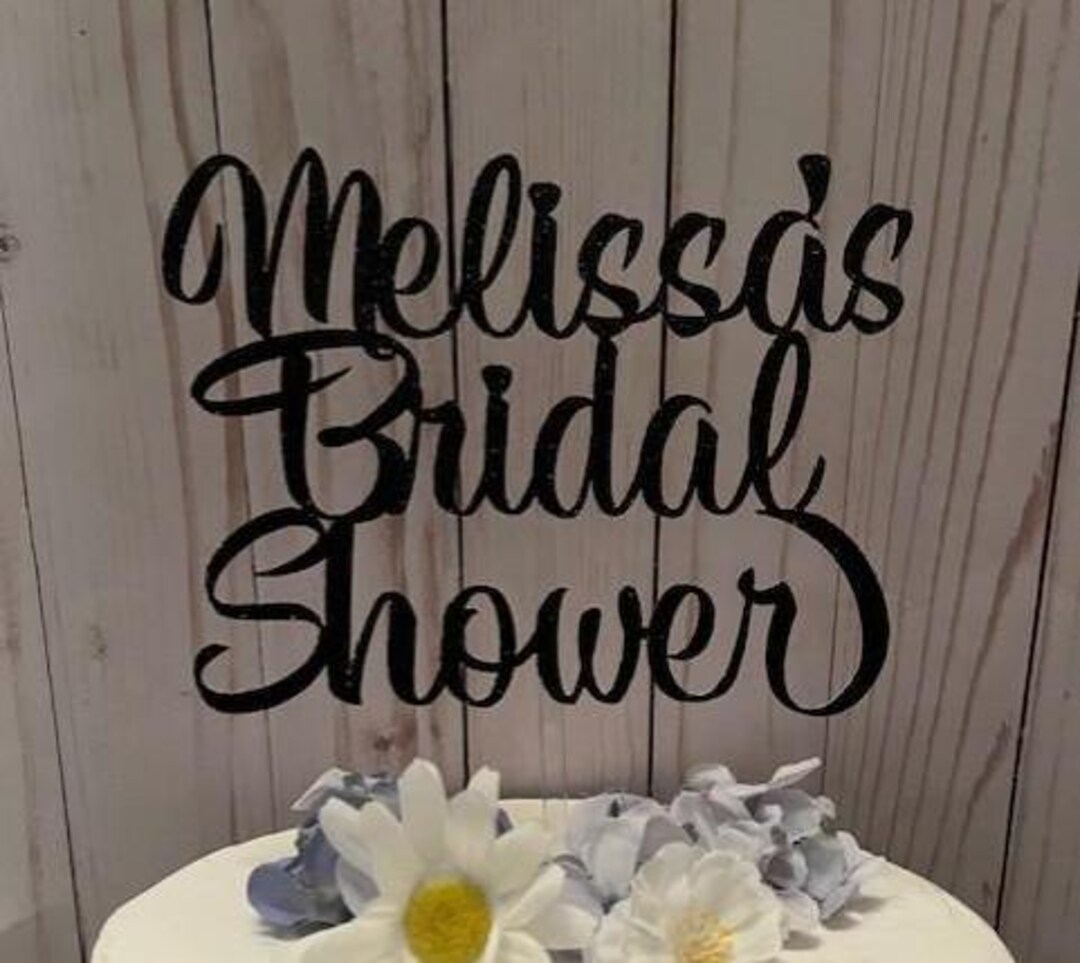 Custom Bridal Shower Cake Topper, Bridal Shower Cake Topper, Bride to ...