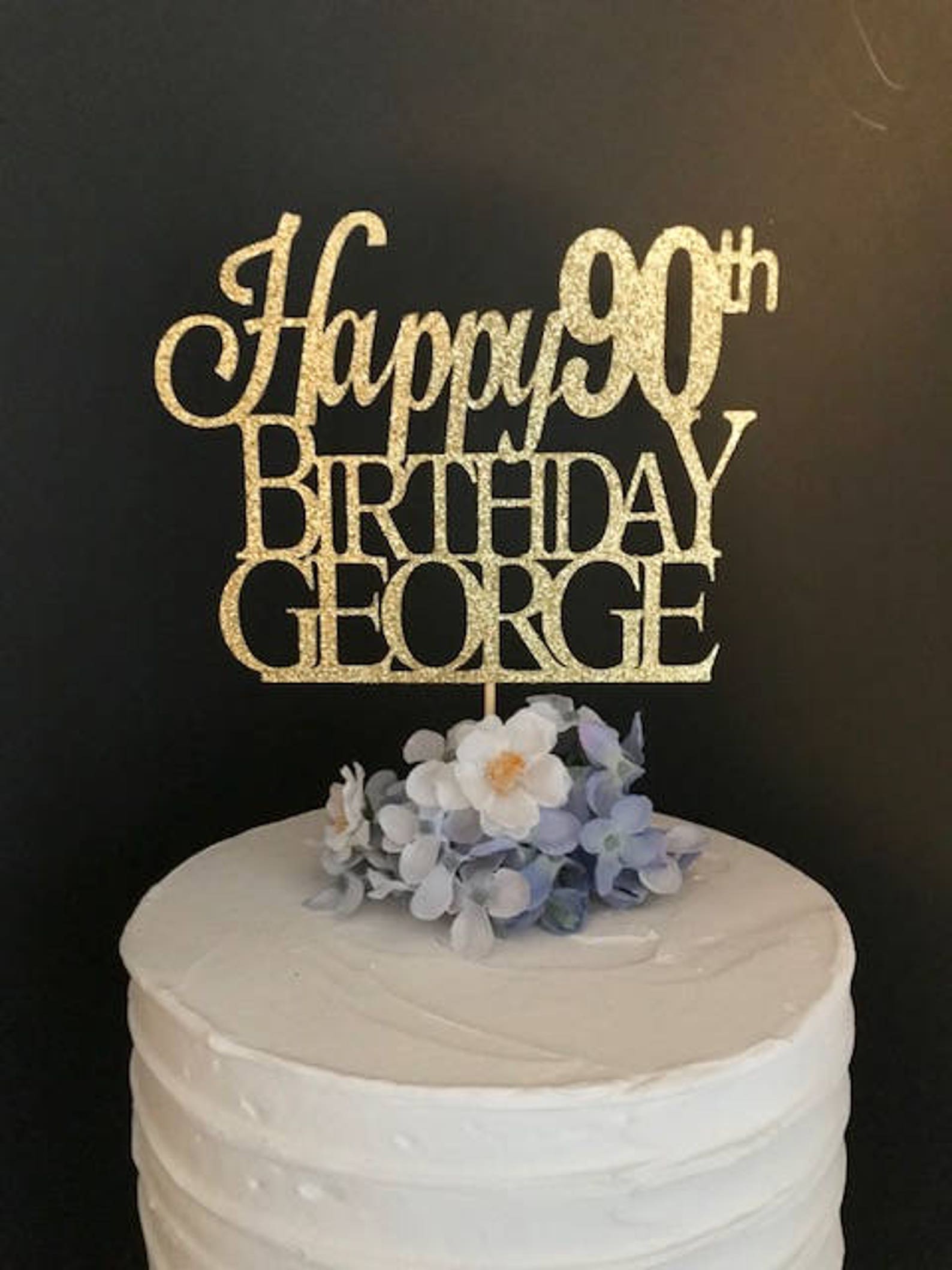 Any Number Birthday Cake Topper Custom Birthday Cake Topper - Etsy