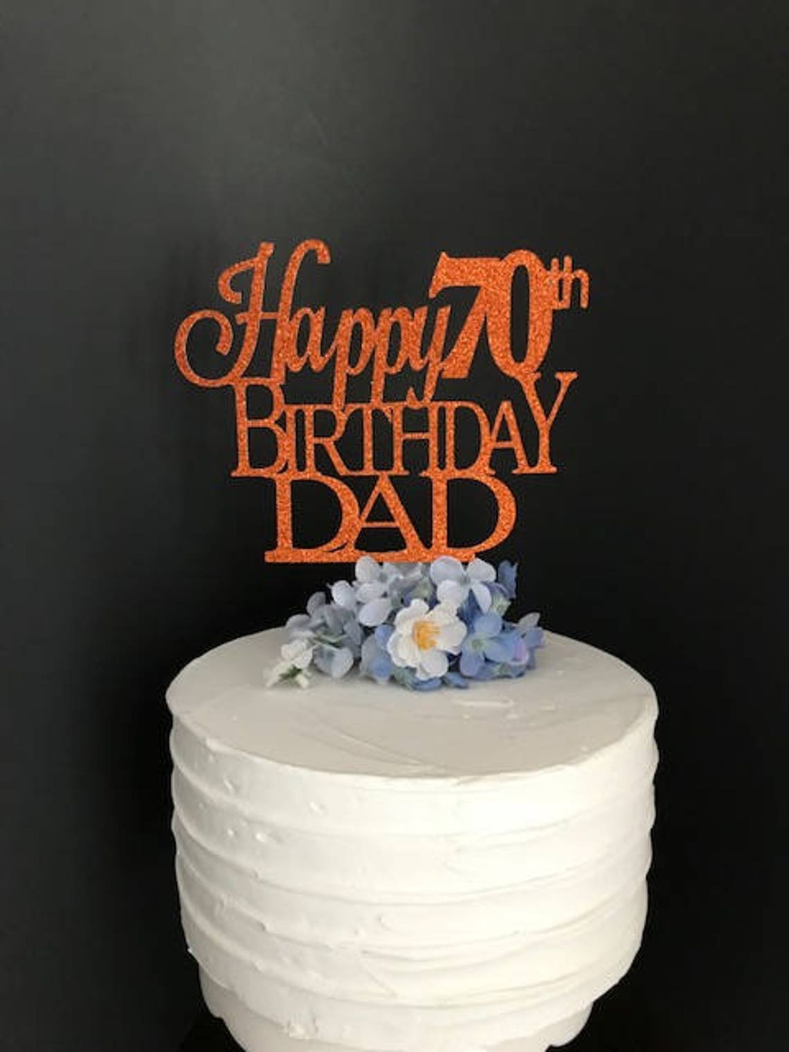 70th Birthday Cake Topper, Custom Birthday Cake Topper, 70th Cake ...