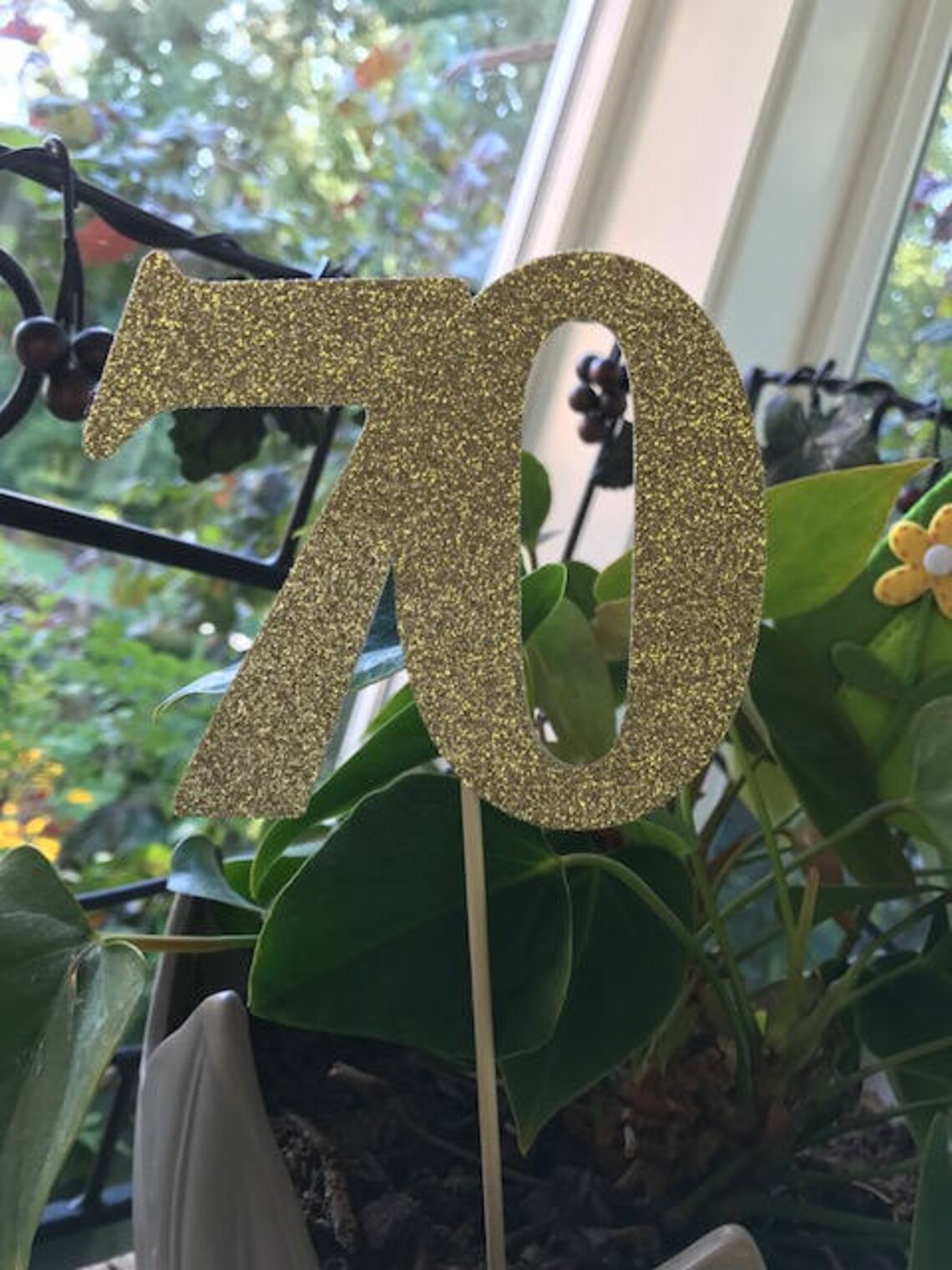 70 Centerpiece Picks, Age Centerpiece Sticks, Glitter Age Centerpiece ...