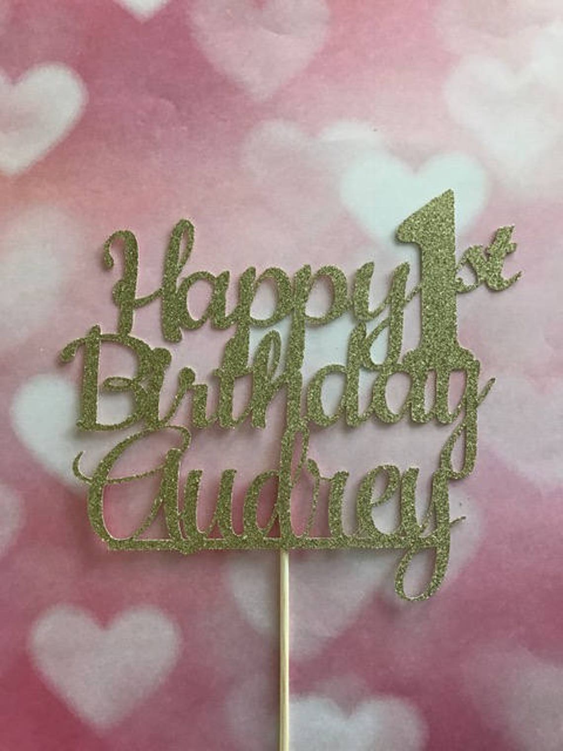 Any Name Personalized Birthday Cake Topper 1st Birthday - Etsy