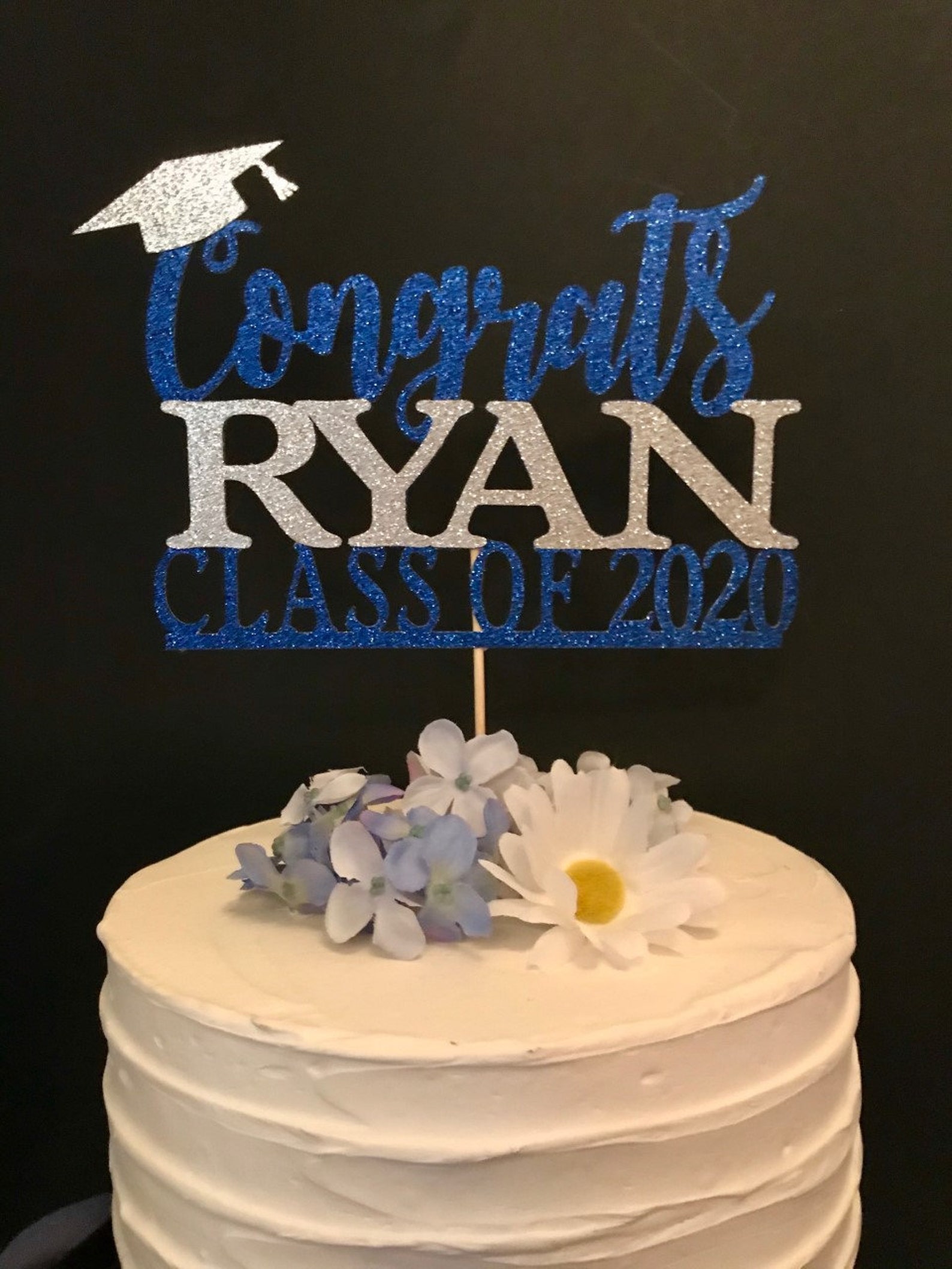 Graduation Cake Topper, Any Name Personalized Graduation Cake Topper ...