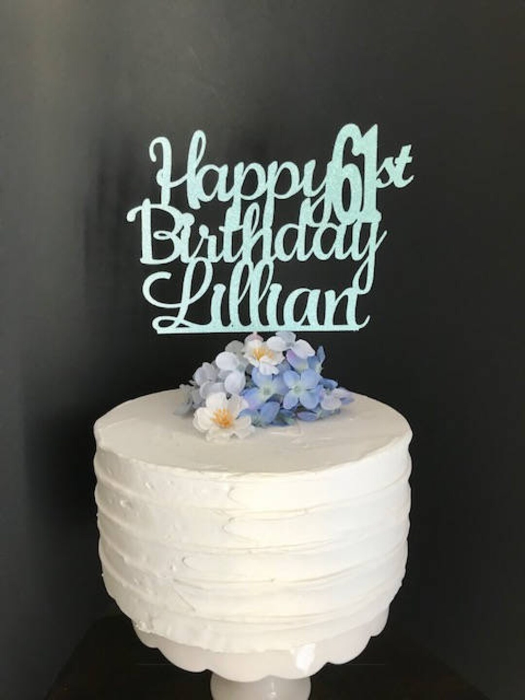 Any Number! Happy Birthday Cake Topper, Custom Birthday Cake Topper ...